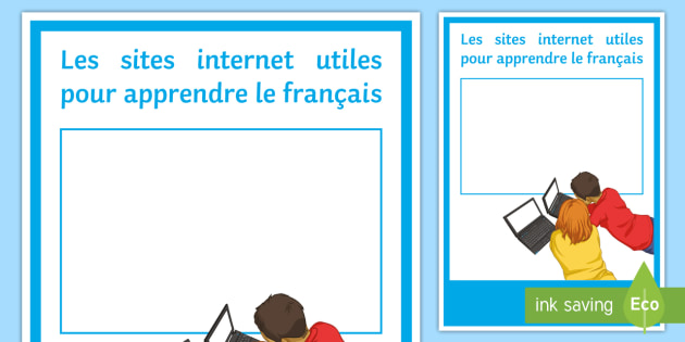Useful Websites A4 Display Poster French