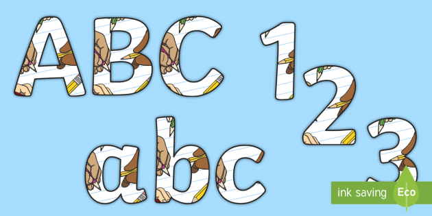 Handwriting Display Lettering (teacher made)