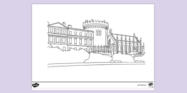 FREE! - Dublin Castle Colouring Sheet (teacher made)