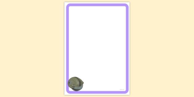 FREE! - Common Periwinkle Page Border (teacher made)