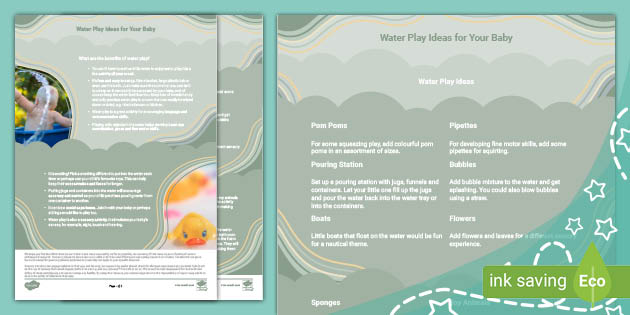 Water Play Ideas for Your Baby