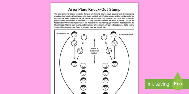 Knock-Out Stumps Over Arm Throwing Game Adult Guidance