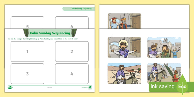 FREE! - Palm Sunday Sequencing Activity | Twinkl Events