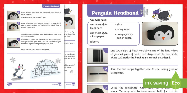 Penguin Headband (Teacher-Made)