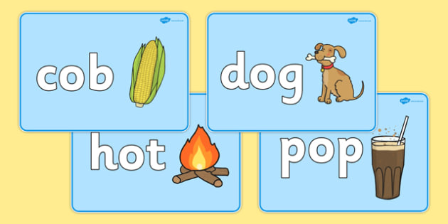 CVC Basic Playdough Mats O