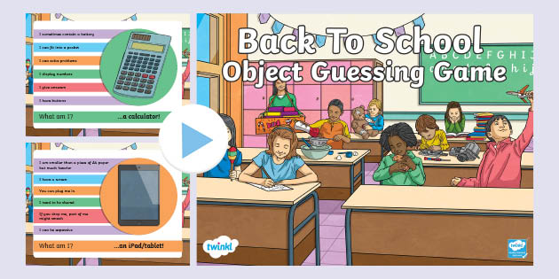 Back To School Mystery Object Guessing Game PowerPoint