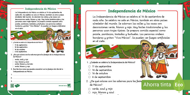 Hoja De Trabajo De Comprensión Lectora Del 11 De Septiembre