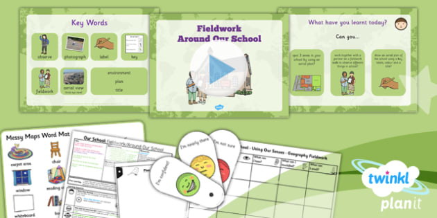 Geography: Our School: Fieldwork Around Our School Year 1 Lesson Pack 4