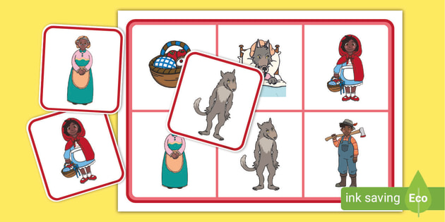 Little Red Riding Hood Matching Cards and Board