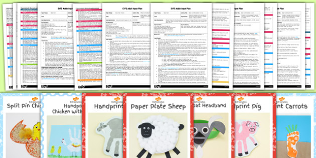 EYFS Farm Themed Craft Activities with Accompanying Planning Pack