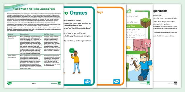 FREE! - Year 2 Week 1 NZ Home Learning Pack (Teacher-Made)