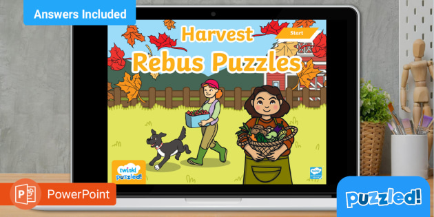 Fun Harvest Rebus Puzzles PowerPoint - Twinkl - Kids Puzzle
