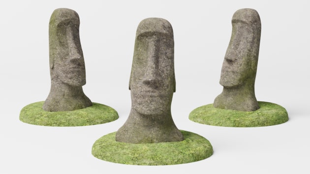 FREE! - Moai Augmented Reality (AR) Quick Look Model