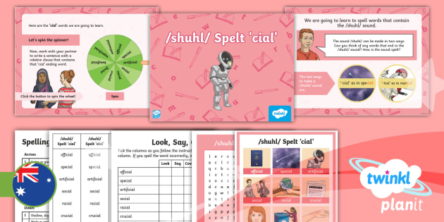 Year 6 Spelling: /shuhl/ Spelt 'cial' (teacher made)