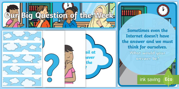 Whole School Big Question of the Week Display Pack