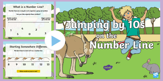 Jumping by 10s on the Number Line PowerPoint (teacher made)