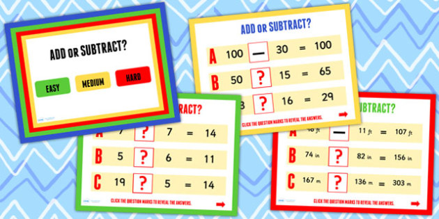 Addition and Subtraction Maths Challenge PowerPoint - numeracy