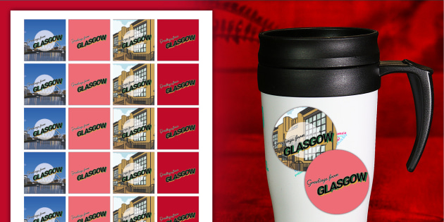 Glasgow | Places in the UK | Rainbow Colours | Stickers