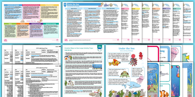 Kindergarten Ages 3-4 Under the Sea Bumper Planning Pack