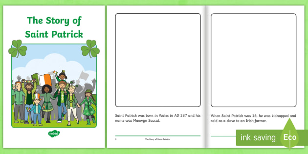 Illustrate Saint Patrick's Story Booklet-Irish