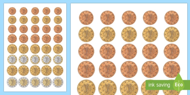 New Euro Money Cut-Outs - money, euro, new, cash, coins, cut-outs, role ...