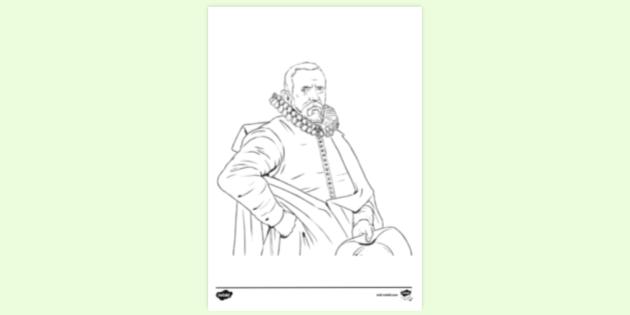 FREE! - Puritan Man Colouring Sheet (teacher made)