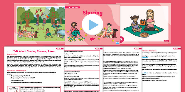 Talk About Sharing Maths PowerPoint and Planning Ideas