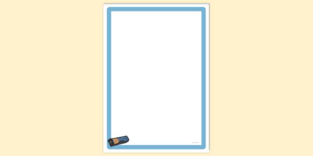 FREE! - Simple Blank Battery Holder Page Border