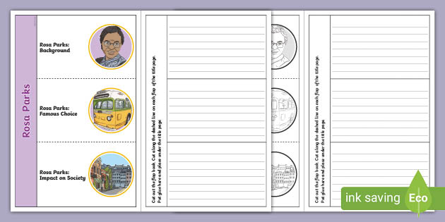 Rosa Parks Flap Book (teacher made)