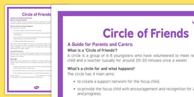 Circle of Friends Handout For Parents and Carers of Volunteer