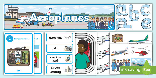 Aeroplanes - EYFS - Display Pack (teacher made)