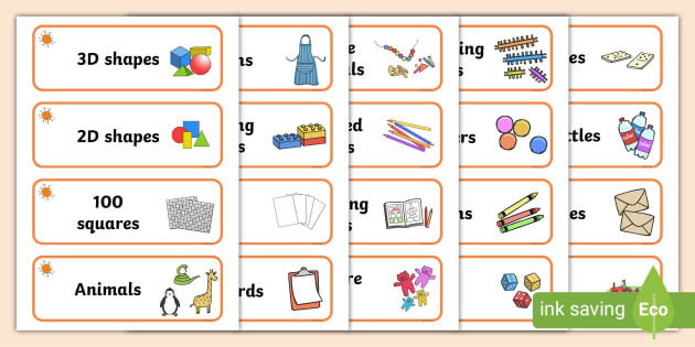 FREE! - Orange Themed Editable Classroom Resource Labels