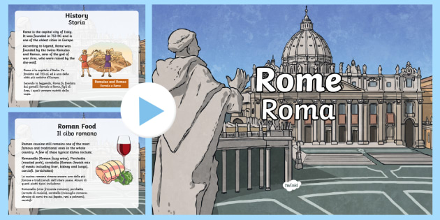 Rome Information PowerPoint English/Italian - Rome Information Powerpoint