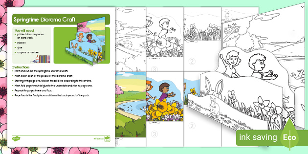 Spring Diorama | Educational Resources | Twinkl USA