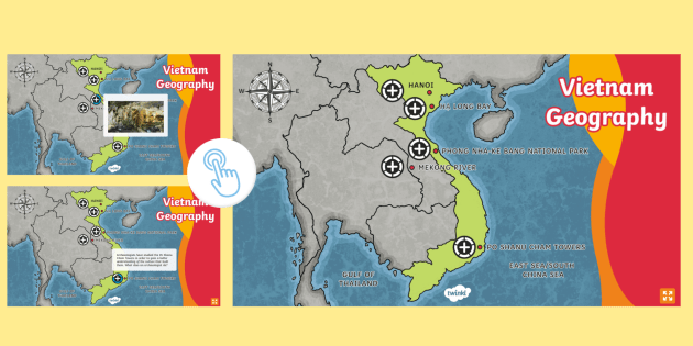 Vietnam Geography Click and Learn Picture (teacher made)