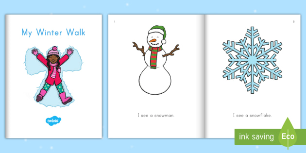 My Winter Walk Early Emergent Reader eBook (teacher made)