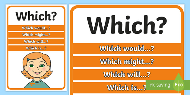 Which Question Poster (teacher made)