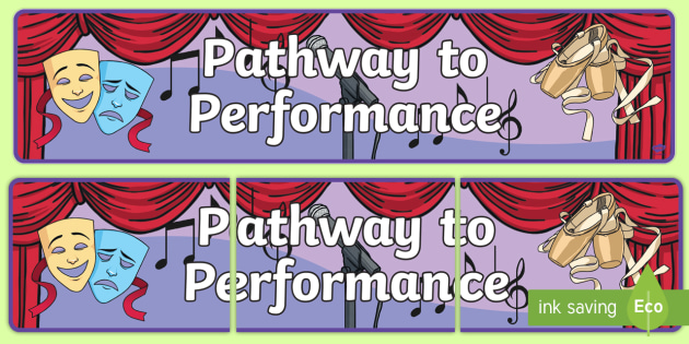 Pathway to Performance Display Banner (teacher made)