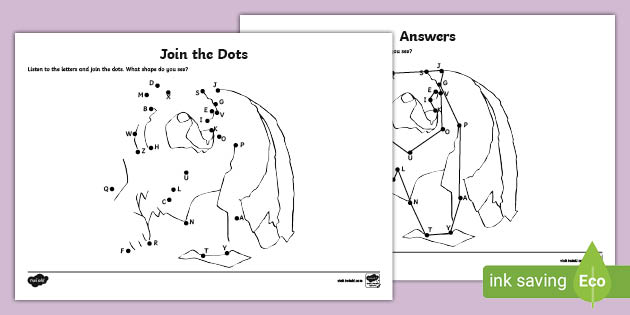 Alphabet Dictation: Join the Dots (teacher made)