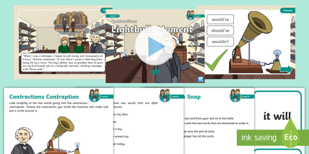 Contractions Lesson Plan - Level / phonics 6 Week 22 Lesson 3