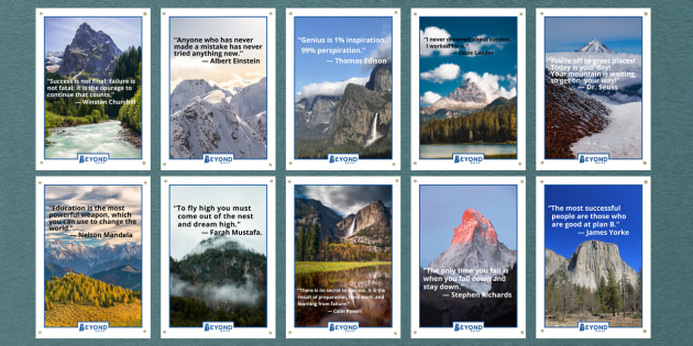 * NEW * Results Day Inspirational Quotes Poster