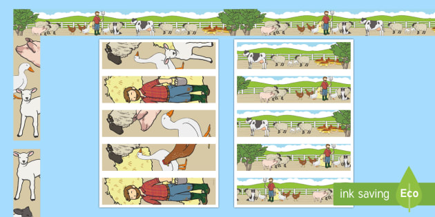Farm Themed Display Borders - Farm Themed A4 Sheets