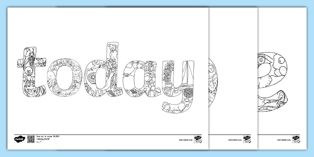 Language Colouring Pages • Twinkl.com.au