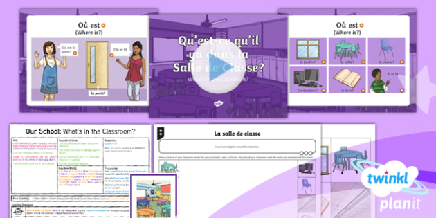 What's in the Classroom?: 10 Lines on my Classroom in French