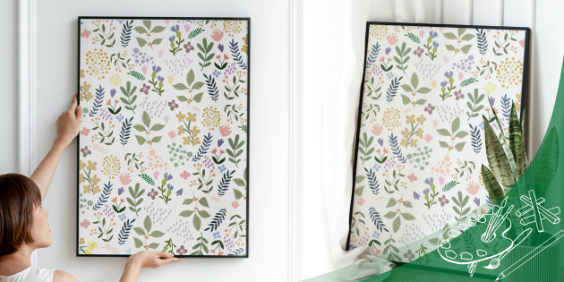Spring Flower Pattern Poster | Twinkl Art Gallery