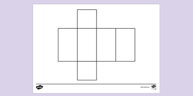 FREE! - Cuboid Net Colouring | Colouring Sheets