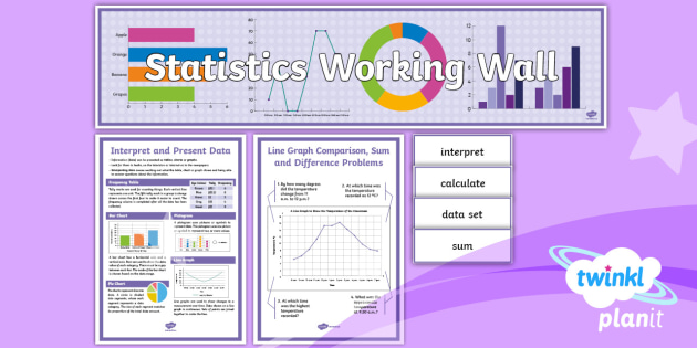 PlanIt Maths Year 5 Statistics Display Pack PlanIt Maths Year 5 Statistics Display Pack