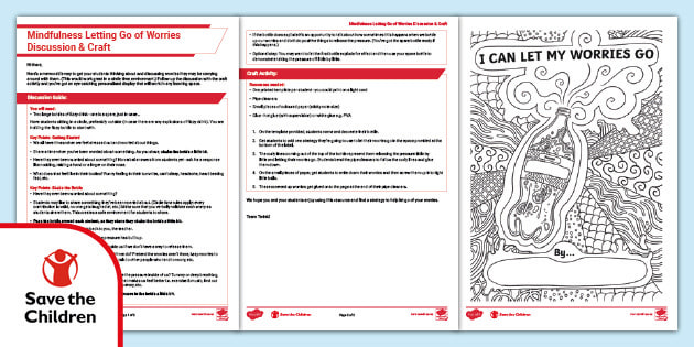 FREE! - A Month of Mindfulness: Years 4-6 Letting Go Of Worries ...