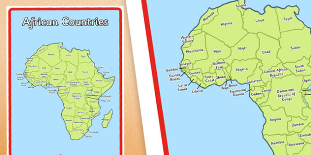 African Countries Display Poster