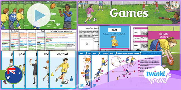 Move PE Year 4 Tag Rugby Unit Pack (teacher made)